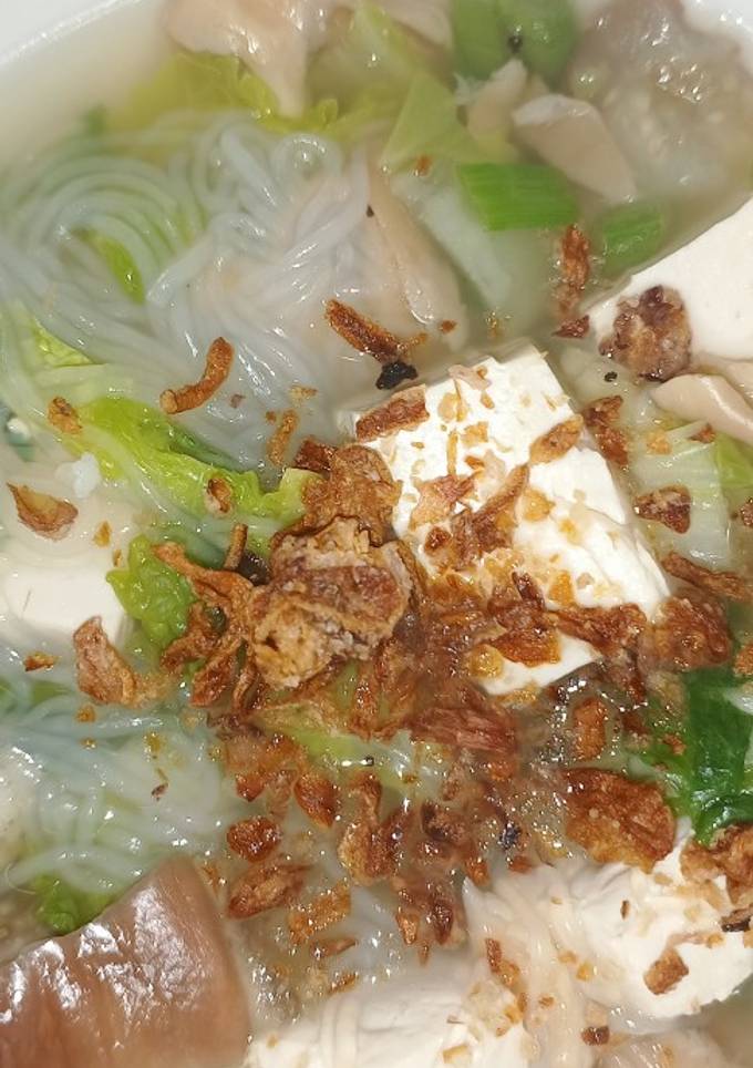 Resipi Sup Suun, Tauhu dan Sayur oleh Alia Ali - Cookpad