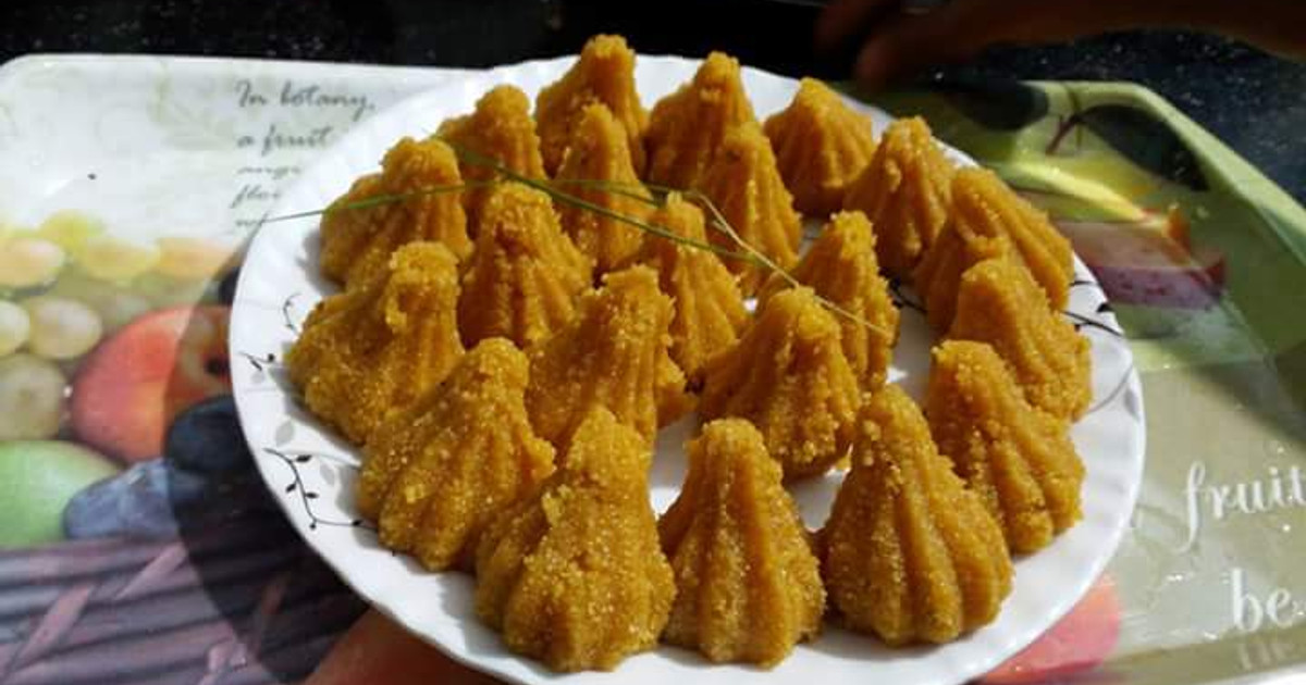 Besan Puri Modak Recipe by Pranali Deshmukh - Cookpad