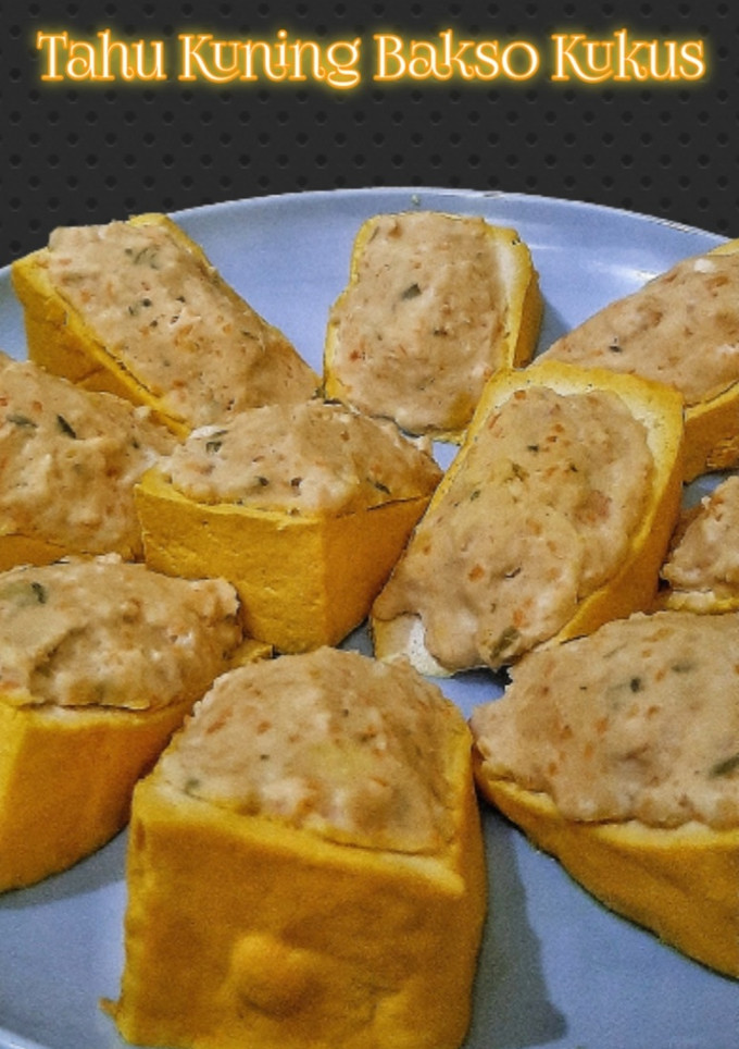 Resep Tahu Kuning Bakso Kukus (Menu Diet) oleh Ursula - Cookpad