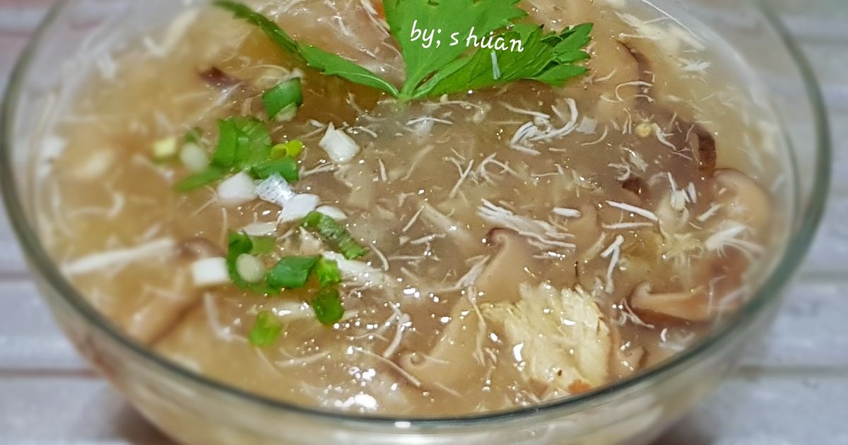 Resep Soup Sirip Ikan Hiu (Hisit) By Snow Huan oleh Snow Huan - Cookpad