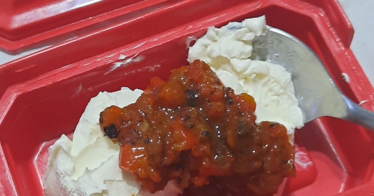 Queso Crema Y Morrón Asado (Pastita Para Untar) Receta de La profe ...