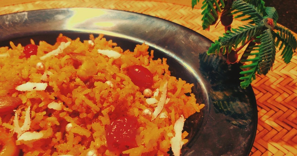 माणिक मोती पुलाव (Manik Moti Pulao Recipe In Marathi) रेसिपी Rohini ...