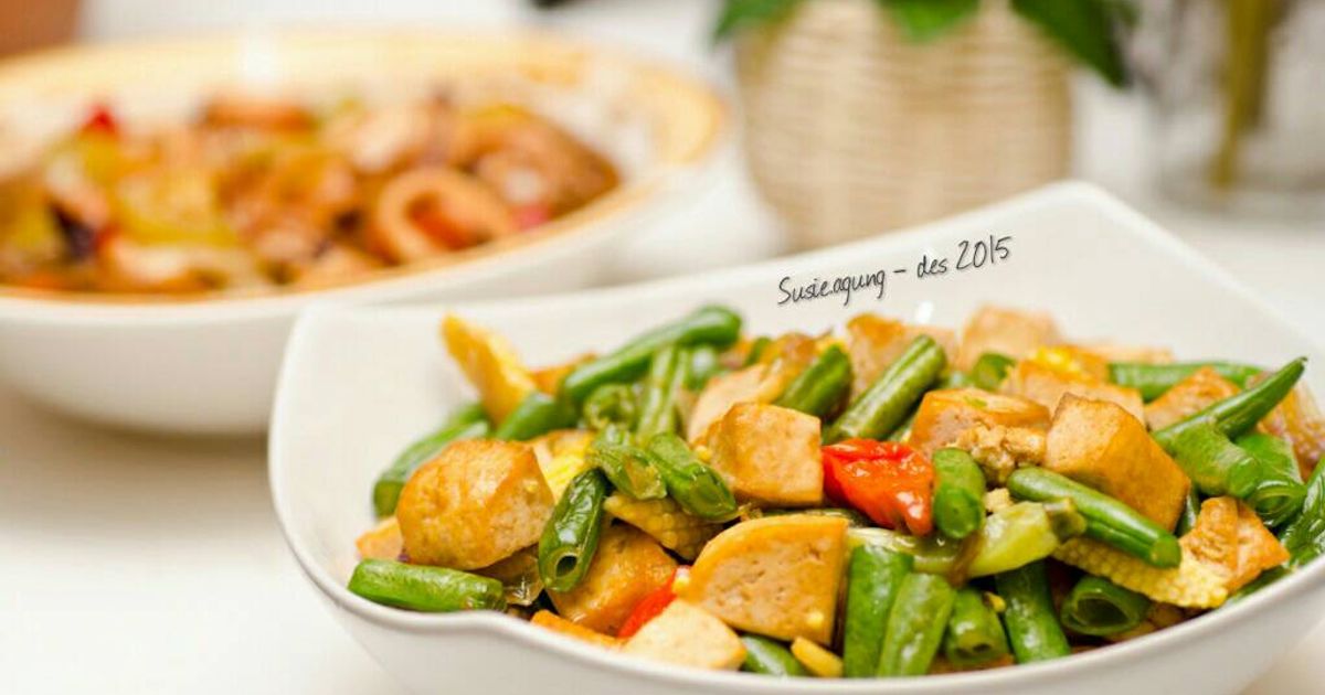 Resep Tumis Buncis Tahu & Putren oleh Susi Agung - Cookpad