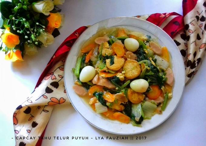 Resep Capcay Tahu Telur Puyuh simple ala Elfa oleh elya_fauziah - Cookpad