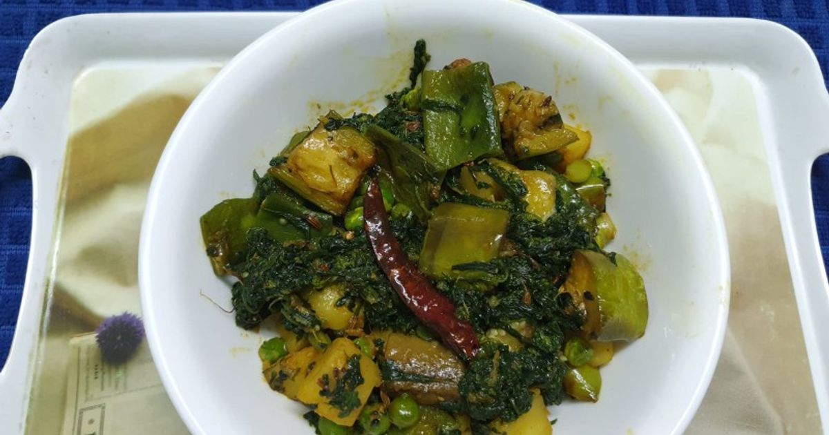 Bathua Saag Er Ghonto (Bathua Sabzi) Recipe by Kumkum Chatterjee - Cookpad