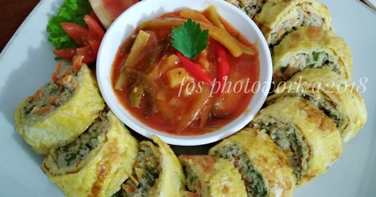 Resep Rollade Ikan Saus Asam Manis oleh Fauzia Okwira Asril - Cookpad