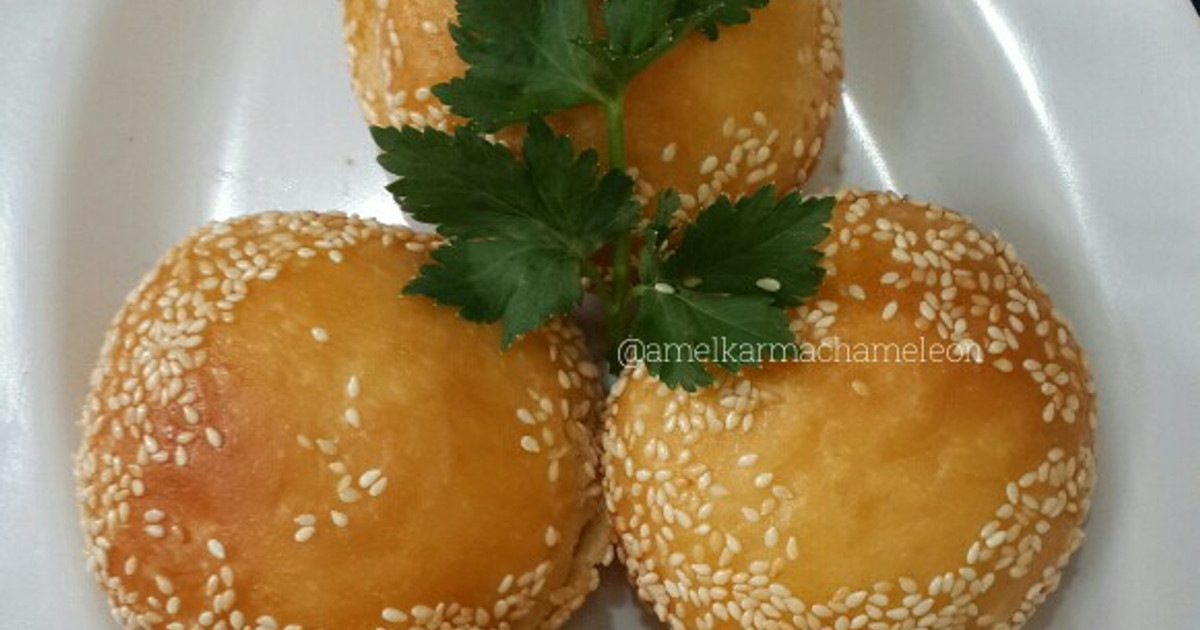 Resep Roti Wijen Isi Rogout Bakso oleh Amel Karmachameleon - Cookpad