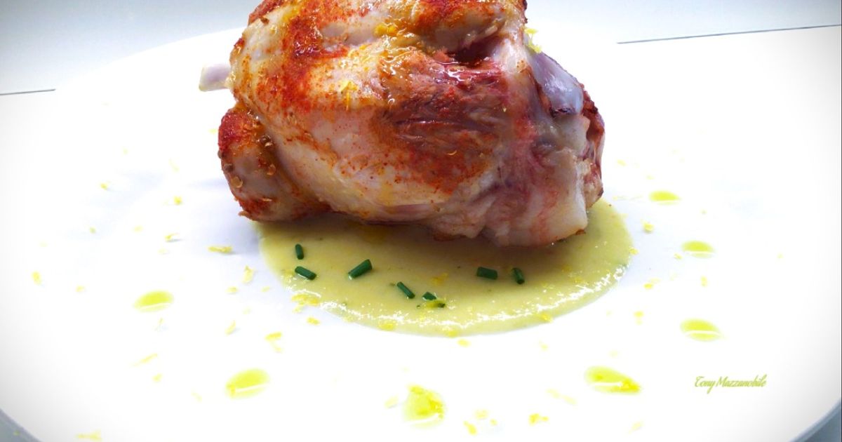 Ricetta Stinco Di Maiale Con Crema Di Pane Piccante di Tony Mazzanobile ...