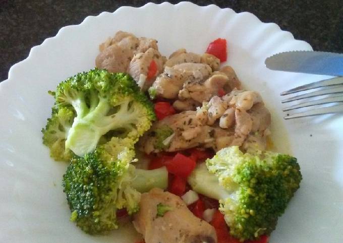 Pollo con brócoli Receta de aromadulce- Cookpad