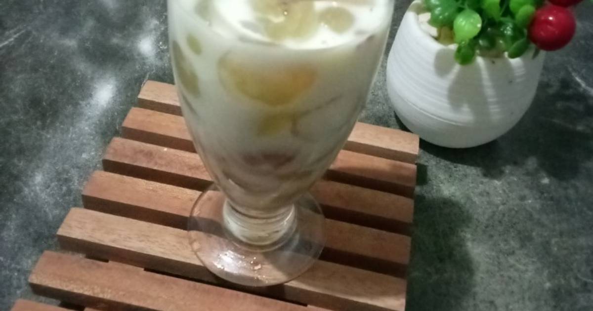 Resep Es Susu Anggur Simpel oleh Dapur Kak Dina - Cookpad