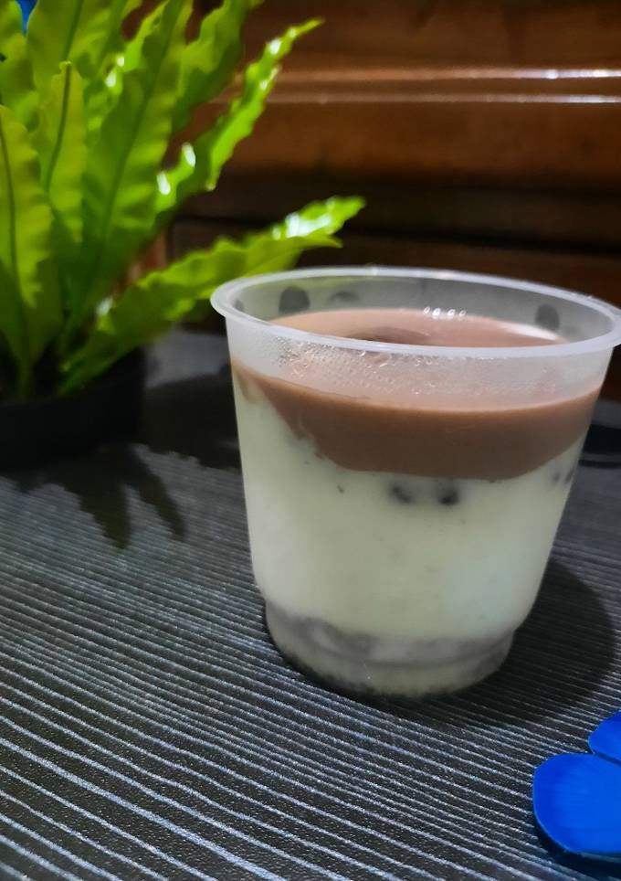 Resep Puding Jelly Sutra milk coklat oreo oleh Va Mari - Cookpad