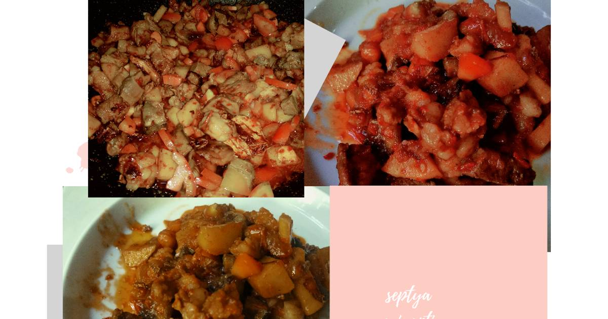 Resep Sambel goreng daging ATI sayur oleh Septya Ariyanti - Cookpad
