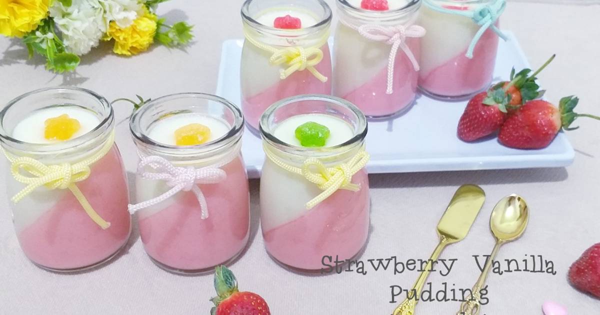 679 resep puding susu strawberry enak dan mudah - Cookpad