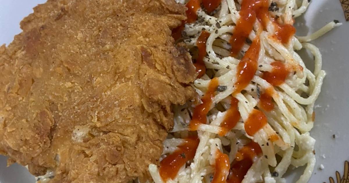 Resep Dory crispy & spaghetti carbonara oleh Cynthia Ardiany - Cookpad