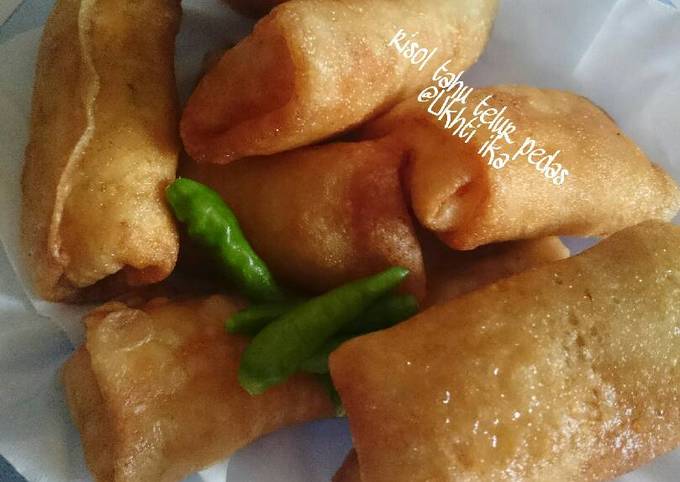 Resep Risol tahu telur pedas oleh Ukhti Ika - Cookpad