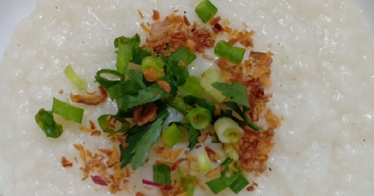 Resep Bubur Polos Tanpa Ayam oleh iola-v - Cookpad