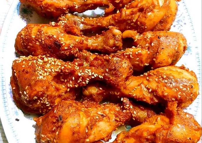 Chicken leg roast Recipe by Maliha Mano - Cookpad