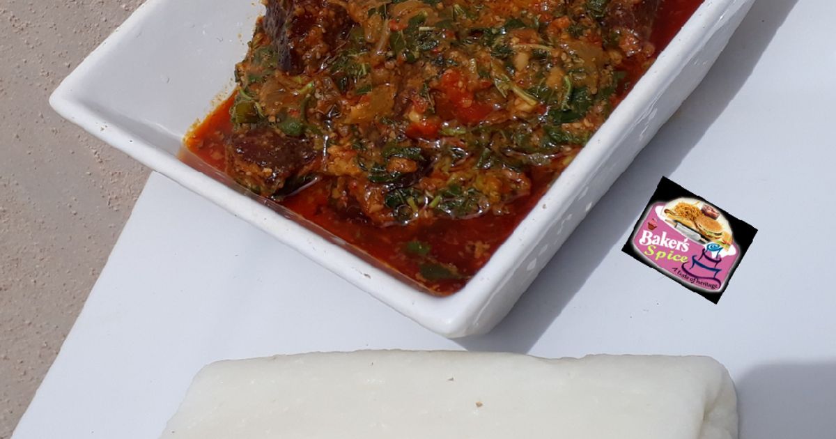 Tuwon Shinkafa (Mashed Rice) And Groundnut Soup (Miyan Gyada) Recipe by ...