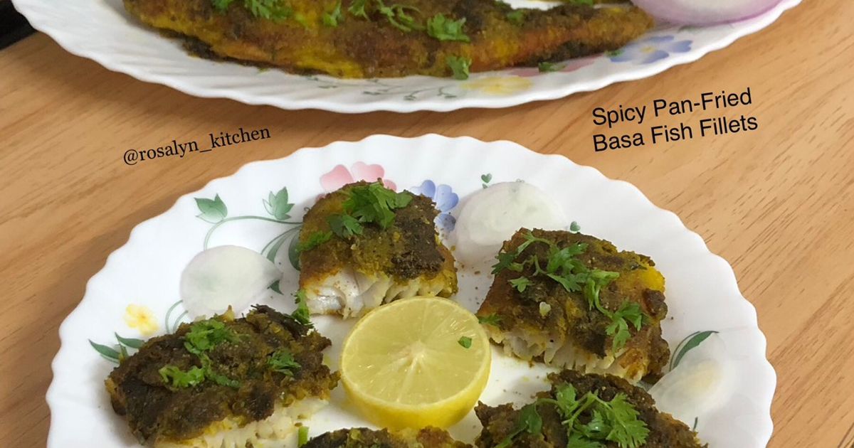 Spicy Pan Fried Basa Fish Fillets Recipe by Rosalyn John - Cookpad