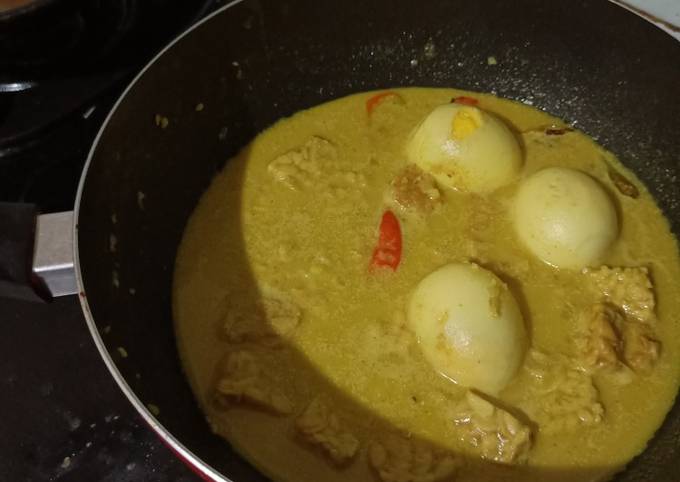 Resep Telur Tempe Masak Santan Resep Chef Rudi oleh Mamak Malas Ribet ...
