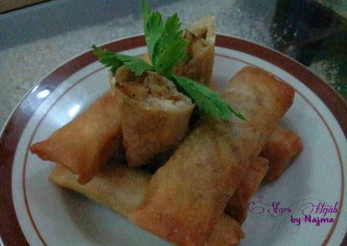Resep Lumpia isi sayur daging oleh Najma Fiq - Cookpad