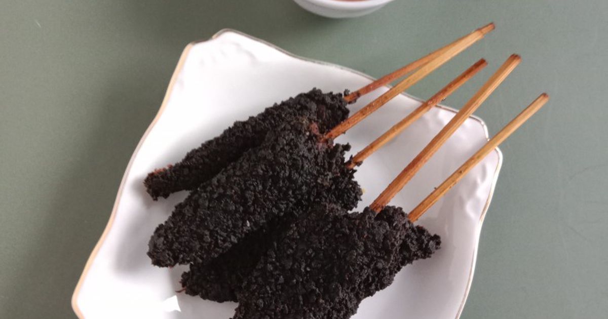 Resep Sate Ayam Crispy Hitam oleh Wiwik N - Cookpad