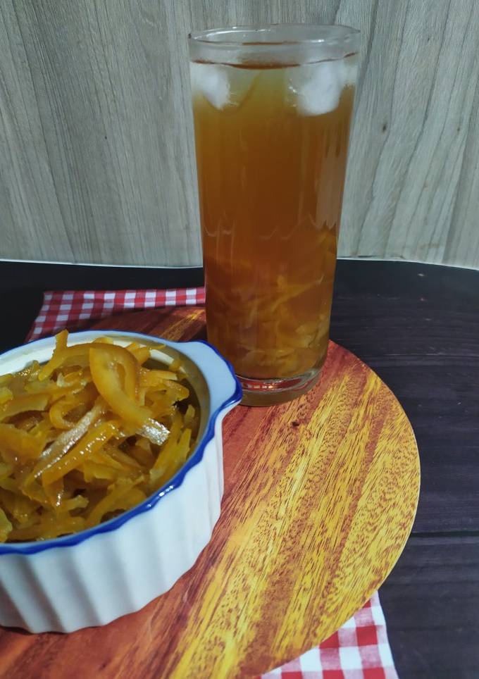 Resep Ice Tea with Orange Peel oleh kurnia widhi - Cookpad
