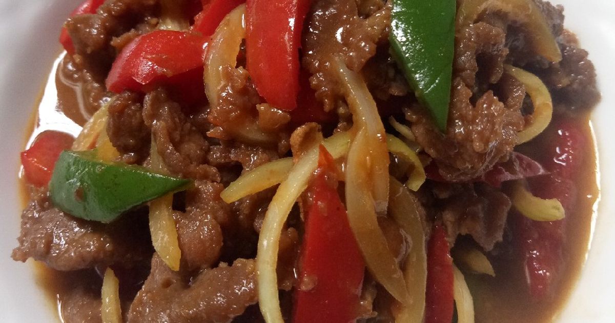 Resep Daging Sapi Tumis Paprika oleh Maylisha - Cookpad