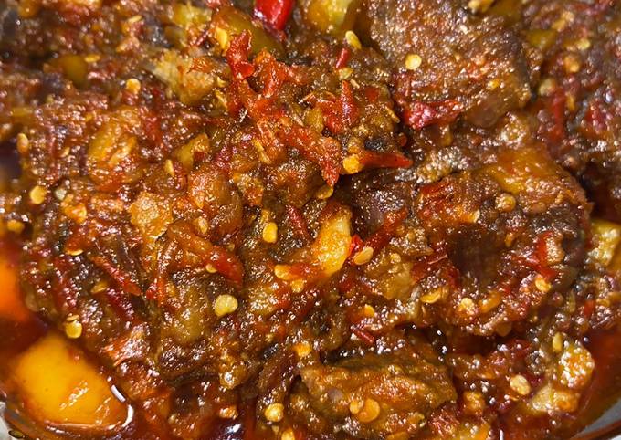 Resep Balado Kentang Dendeng Basah oleh Stevani Cleon Hadi - Cookpad