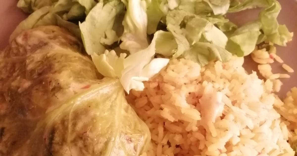 Rollitos de pollo en repollo Receta de lyda galviza- Cookpad