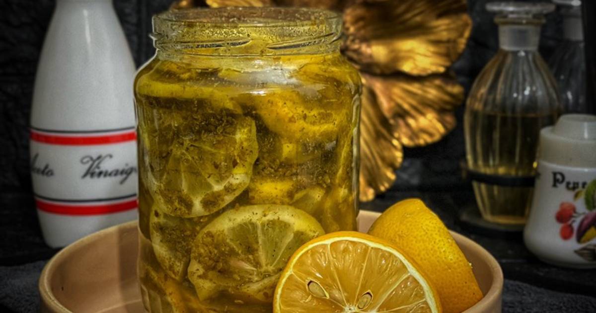 طريقة عمل مخلل الليمون بالزعتر على اصولها بطريقة سهلة وسريعة من rana.f ...