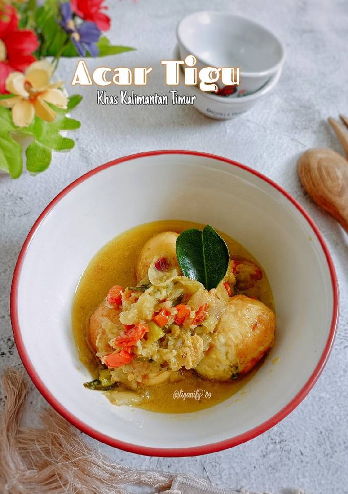Resep Acar Tigu (Khas Kalimantan Timur) oleh LiyaniFY - Cookpad