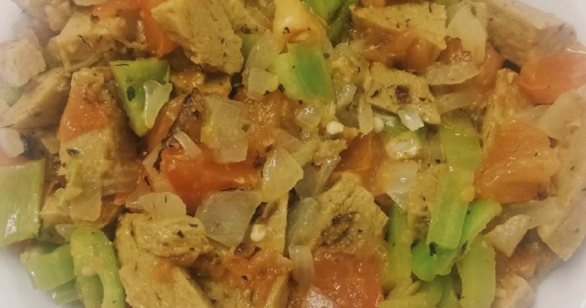 Seitán con verduras Receta de Lucía - Cookpad