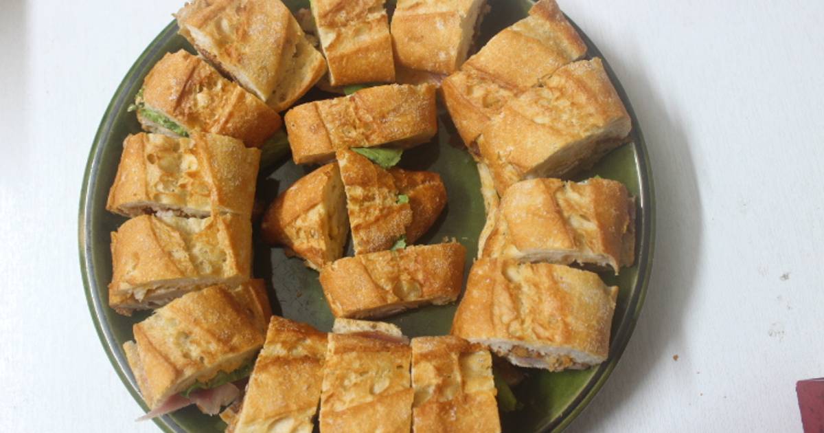 Mini bocadillos de sobras de pollo y jamón asado Receta de jorbasmar ...