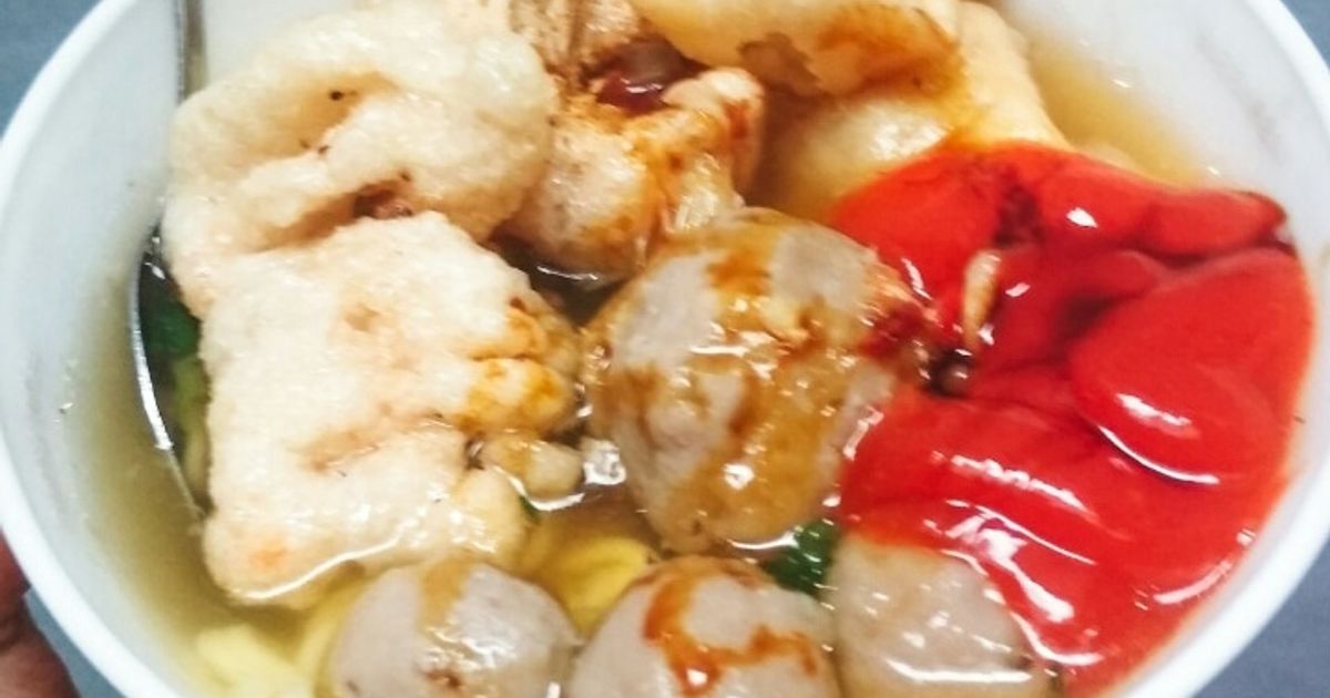 Resep cilok bakso tetelan rumahan enak dan mudah - Cookpad