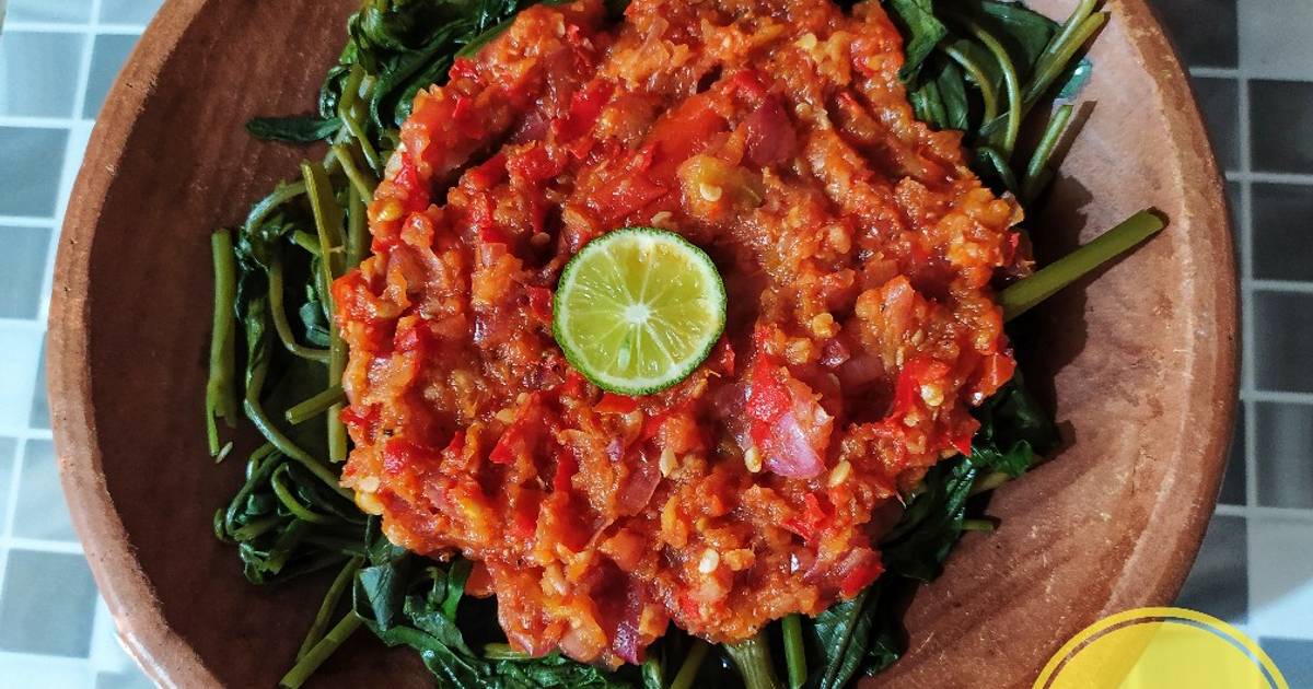 Resep Plecing Kangkung oleh Lailazegaff - Cookpad