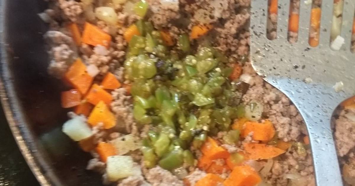 Picadillo a la mexicana con verduras Receta de Cynthia Serena- Cookpad