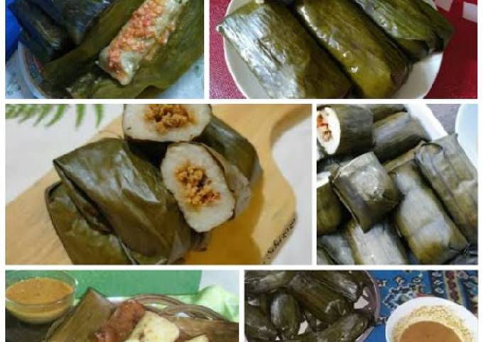 Resep Lontong isi oncom (menu buka puasa) oleh Dede Reni Marlina - Cookpad