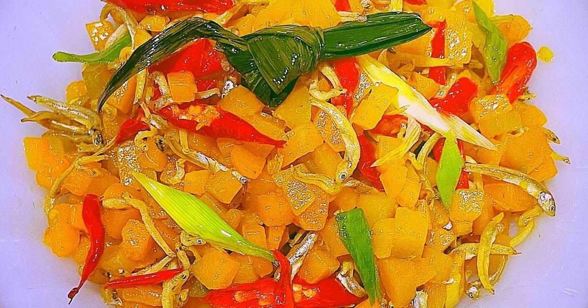 Resep Sambiki Aka Labu Kuning Tumis Teri oleh ratna - Cookpad