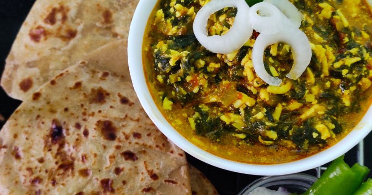 Hetal Chirag Buch દ્વારા રેસીપી પાલક પનીર ભુરજી(Palak Paneer Bhurji ...
