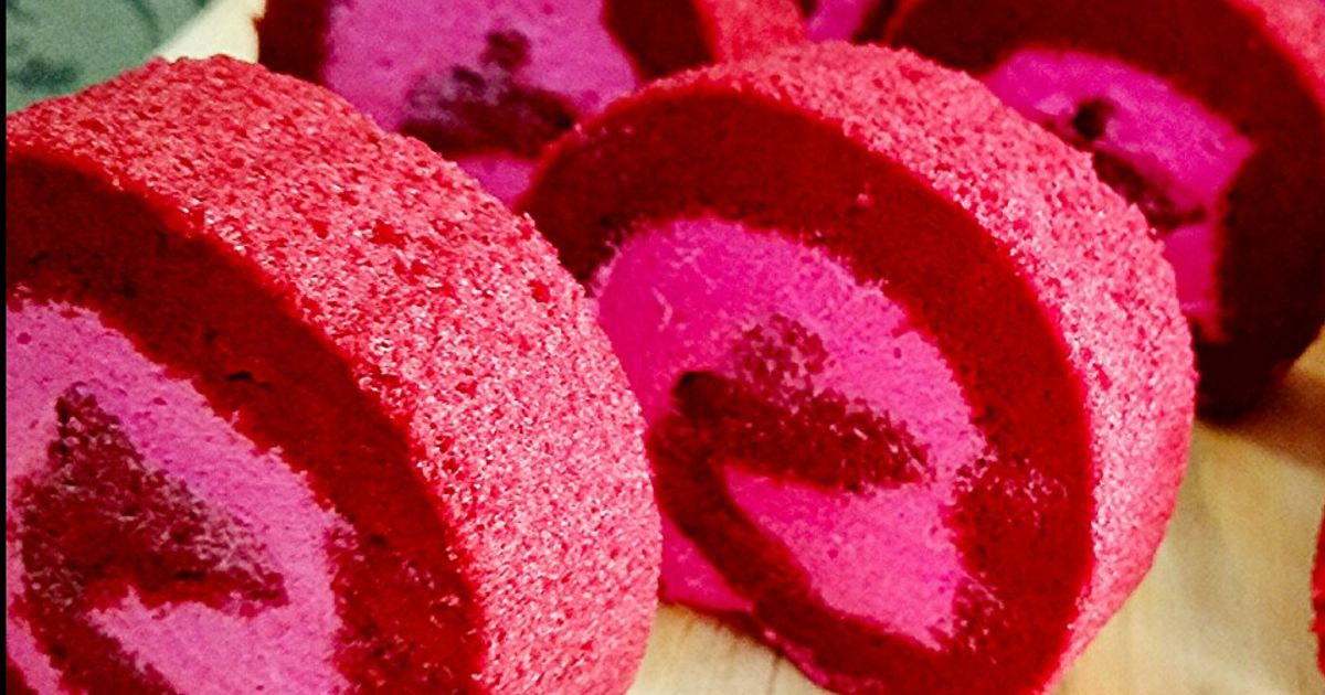 Resep Red Velvet Swiss Roll Cake / Bolu Gulung Red Velvet oleh Uli's ...