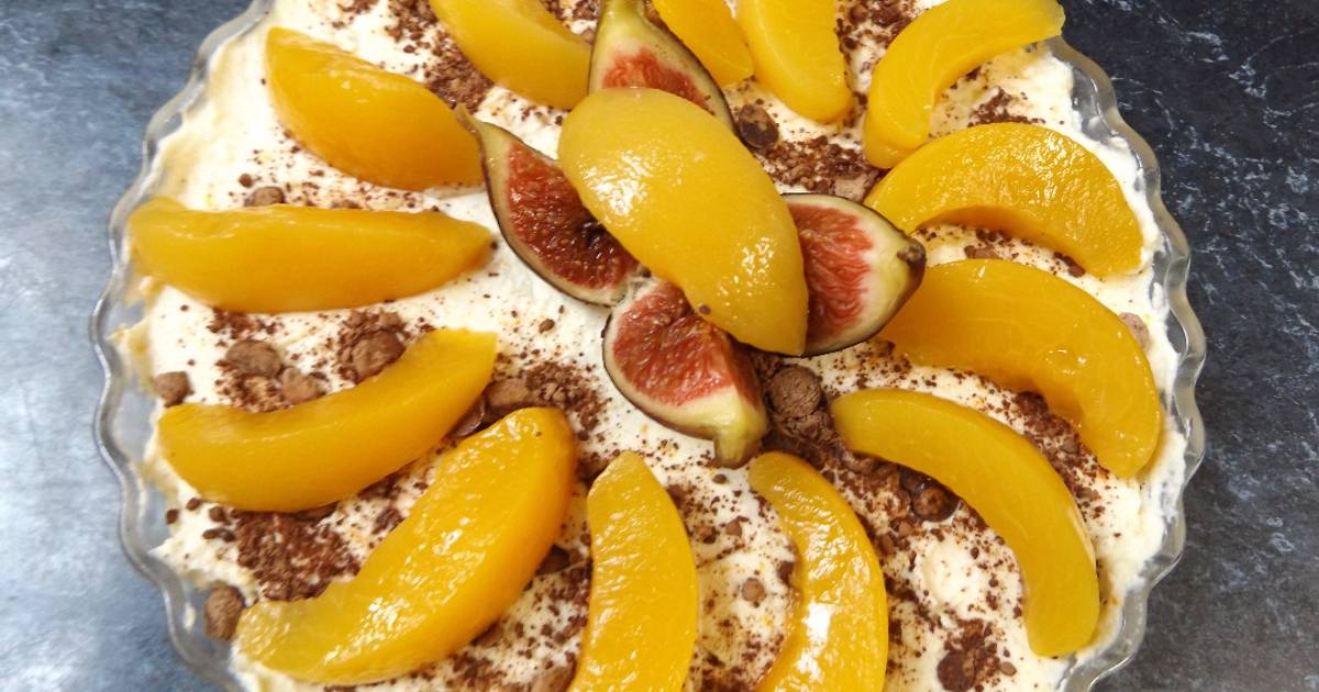 Postres con mascarpone melocoton - 15 recetas caseras- Cookpad