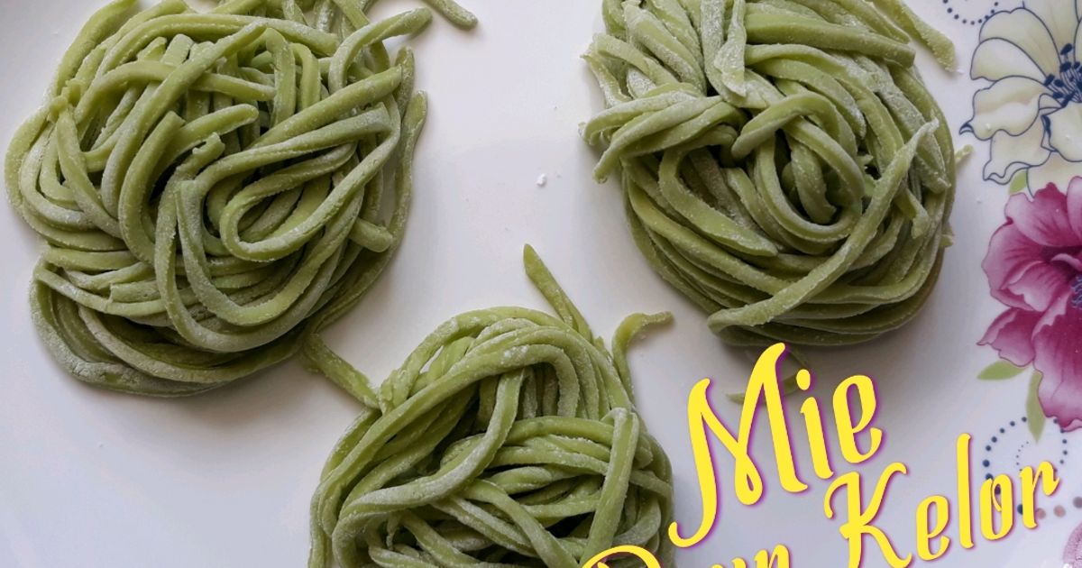 Resep Mie Daun Kelor Mie Homemade Mie Sehat oleh bundaKiyya - Cookpad