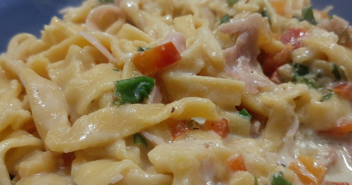 Tallarines con crema - 323 recetas caseras- Cookpad