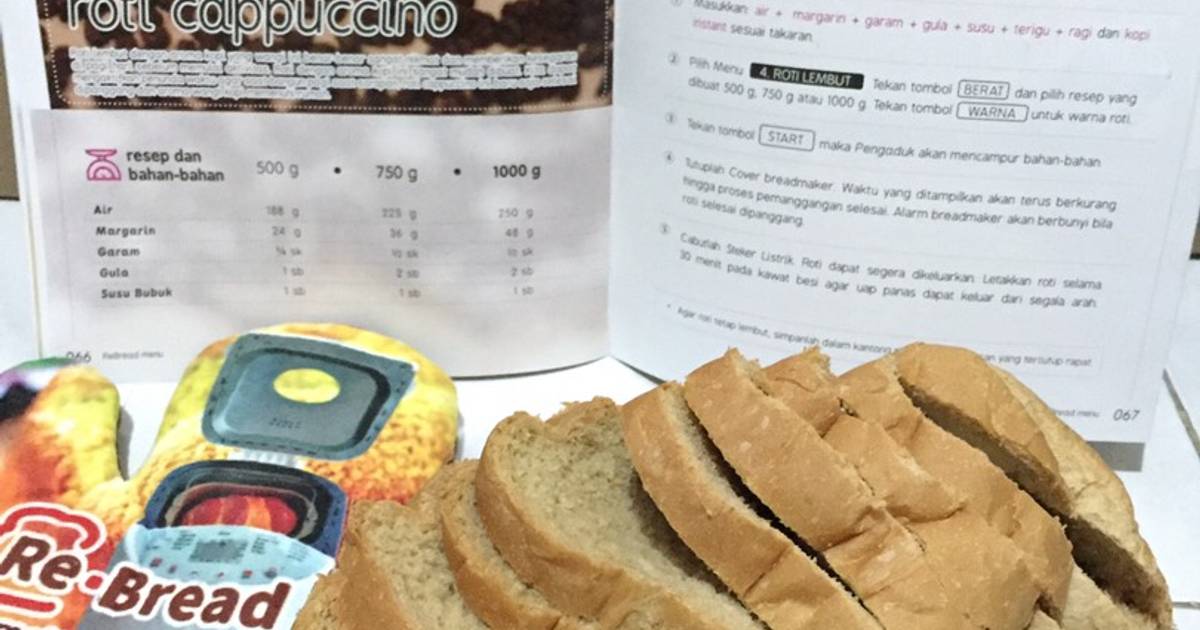 Resep Roti cappuccino ala rebread oleh Rhinie’s Kitchen - Cookpad