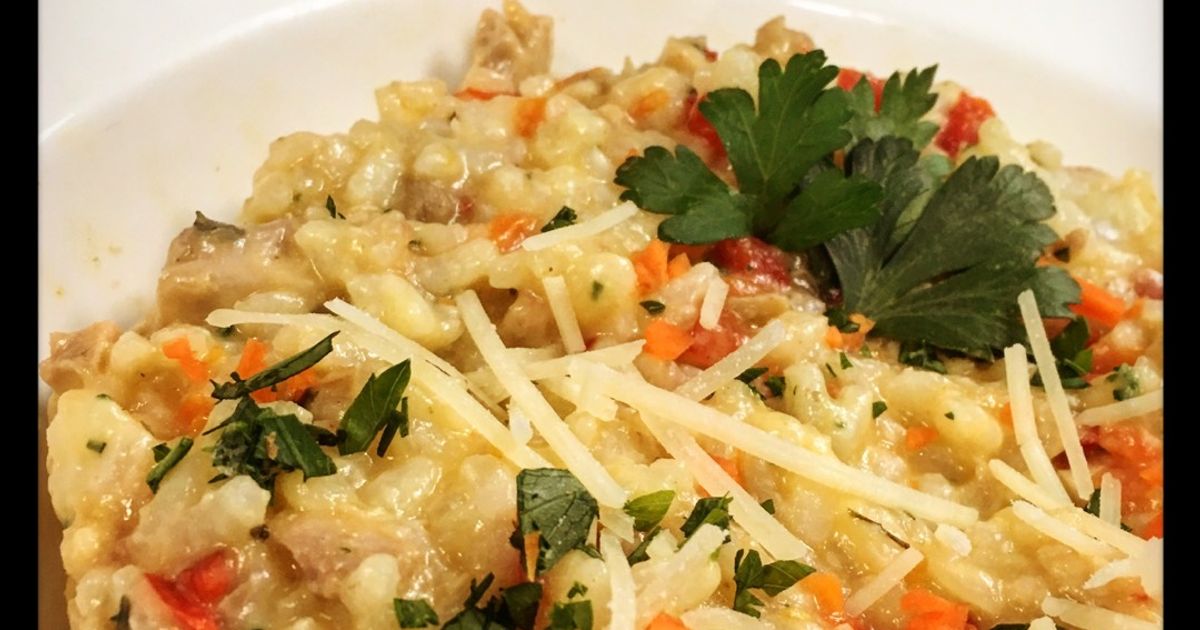 Chicken Vegetable Risotto Recipe by @chefcraig