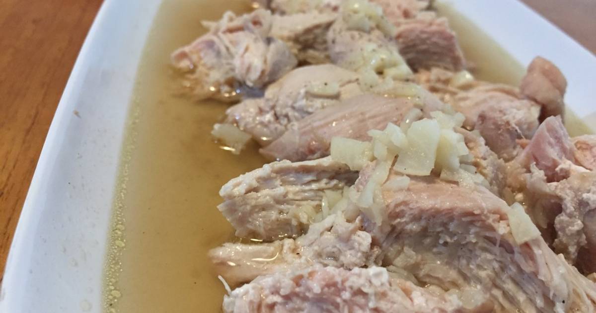 Resep Ayam rebus kuah kaldu saus tiram oleh Fita Prasetyani - Cookpad