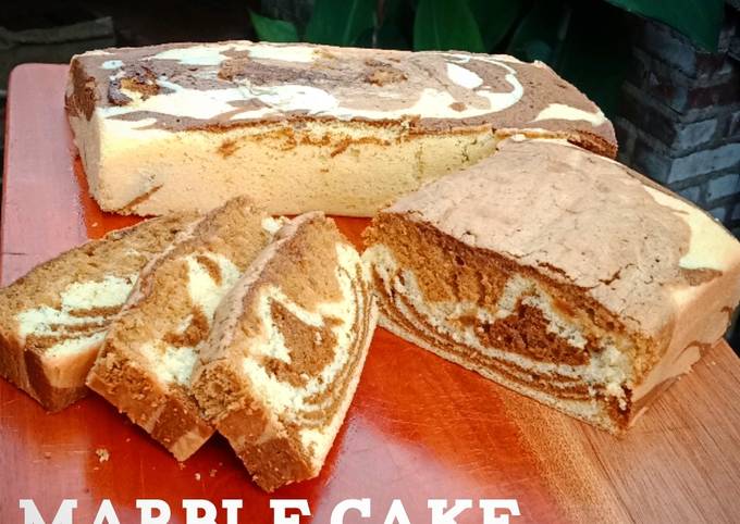Resep Marble Cake / Marmer Cake / Bolu Marmer Ekonomis oleh Rully Alega ...