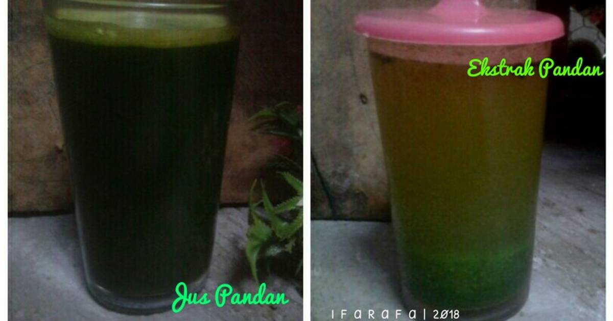 Resep Jus Pandan - Ekstrak Pandan oleh IfaRaa - Cookpad