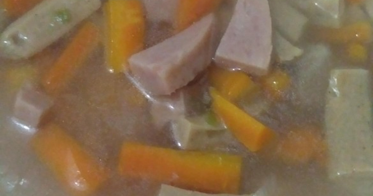 Resep Sop Ayam Sosis oleh Irmawati Simanjuntak - Cookpad